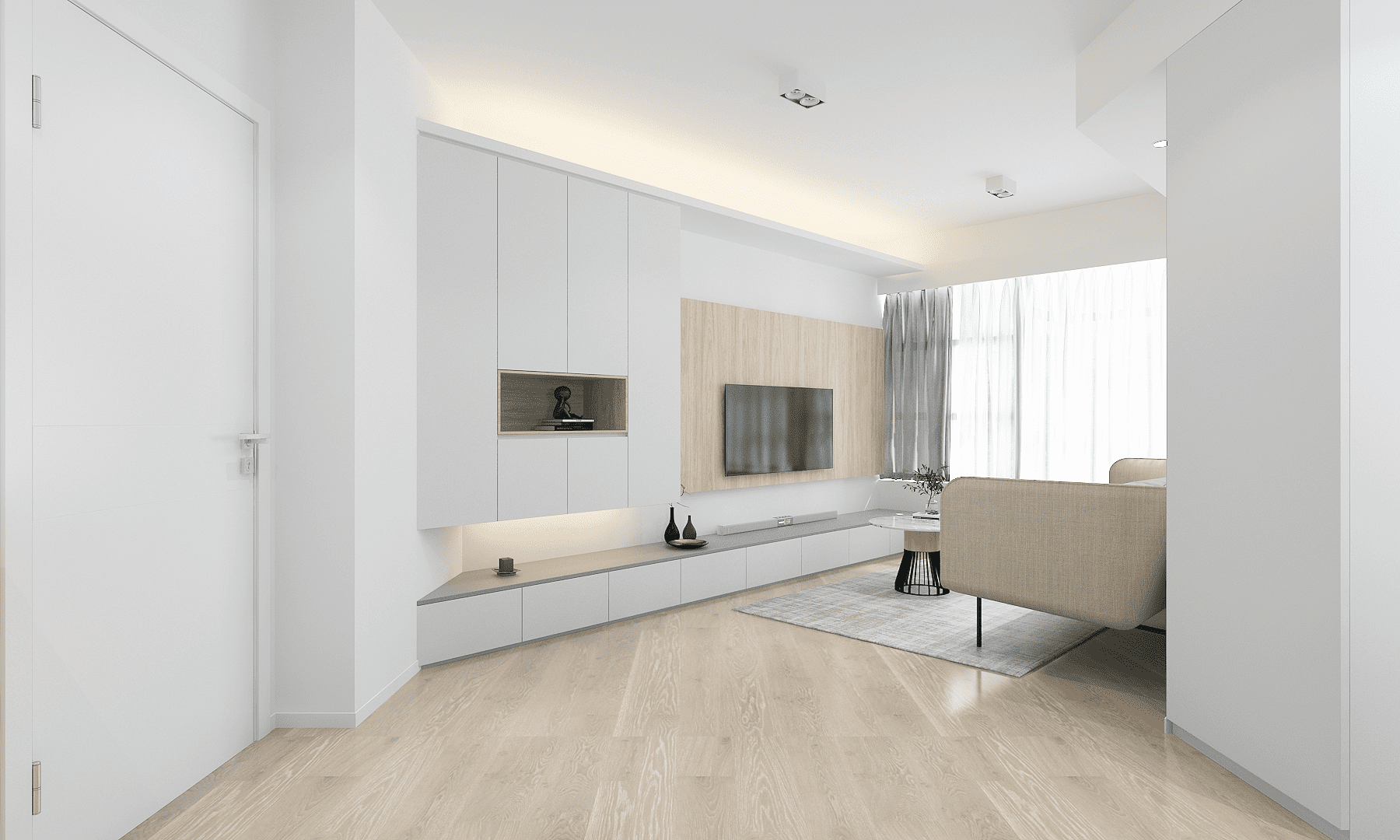 Kornhill - A Minimalist All-White Living Experience - Inbloom Concept