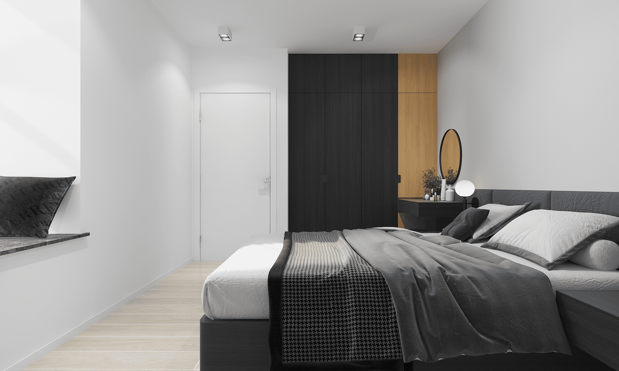 Taikoo Shing - A Stylish Living Unit in Black and White - Inbloom Concept