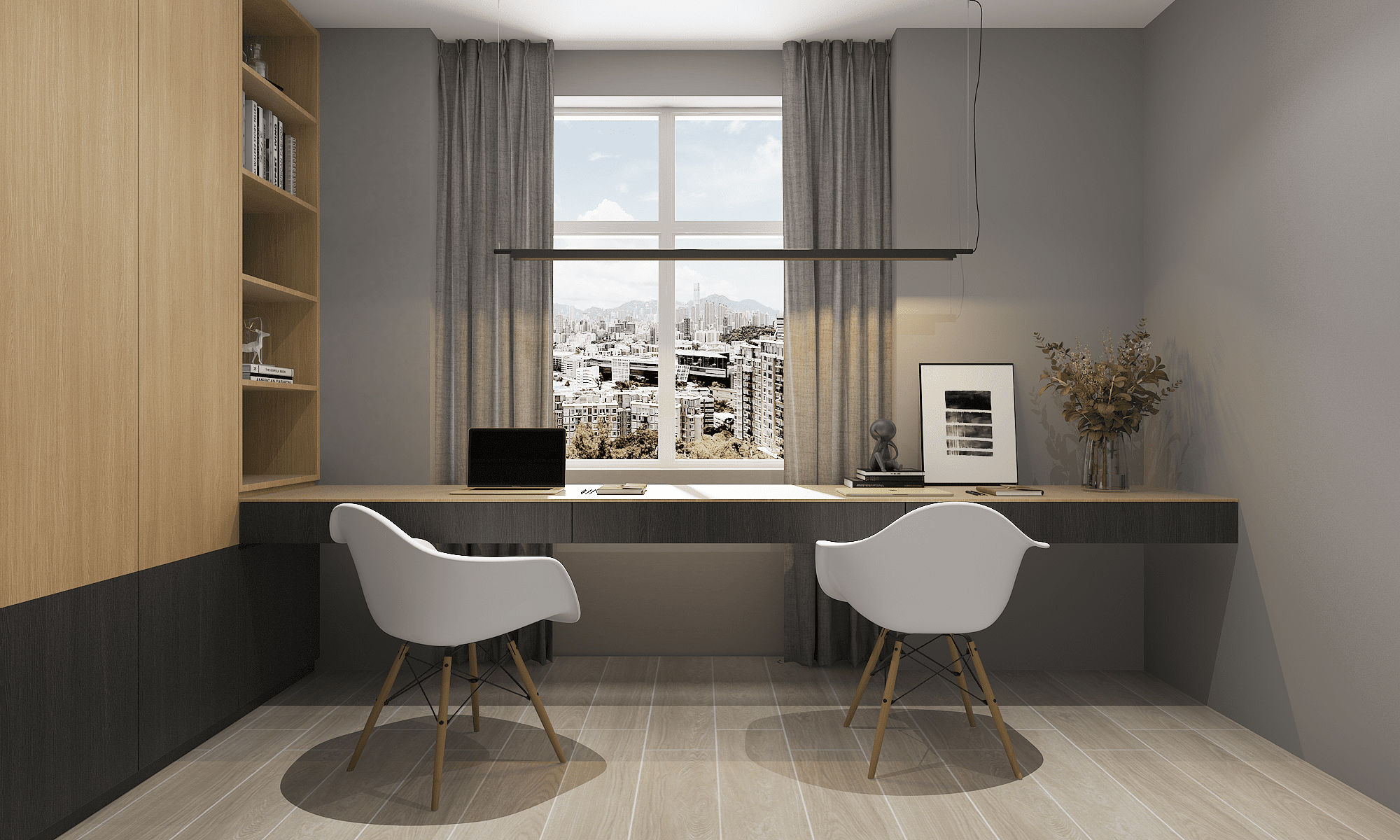Taikoo Shing - A Stylish Living Unit in Black and White - Inbloom Concept