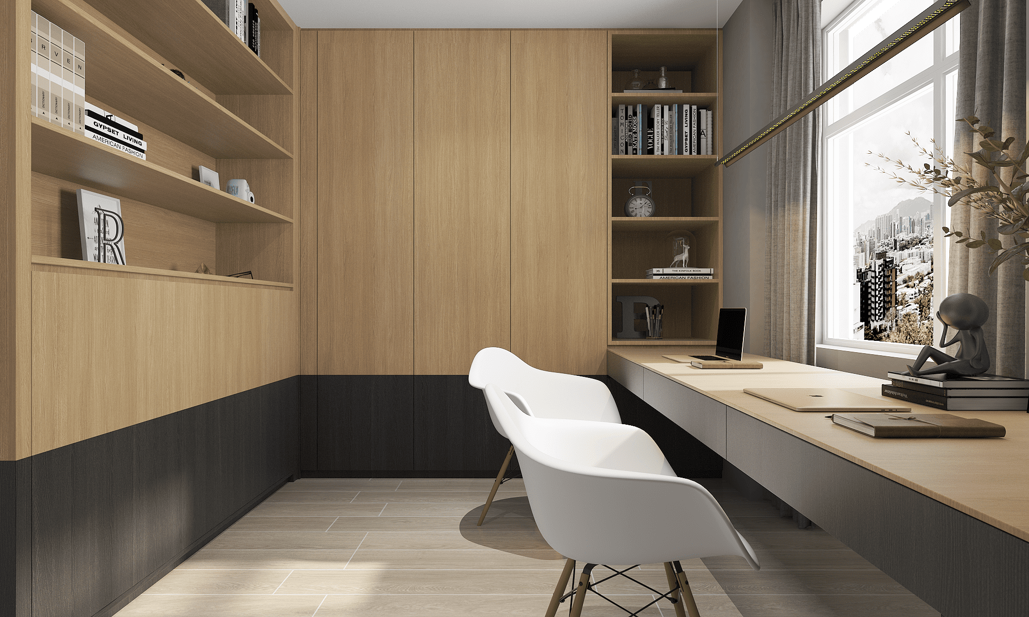 Taikoo Shing - A Stylish Living Unit in Black and White - Inbloom Concept